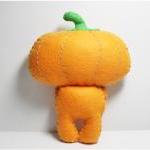 Halloween Pumpkin Kid And Black Cat - Pdf Doll Pattern on Luulla